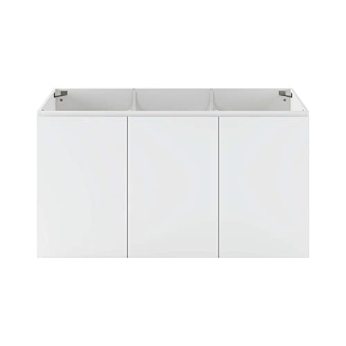 Modway Vitality 48" Wall-Mount Bathroom Vanity in White