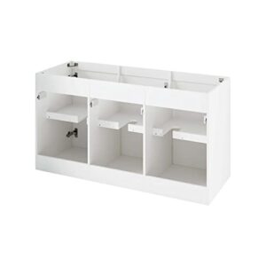 Modway Vitality 48" Wall-Mount Bathroom Vanity in White