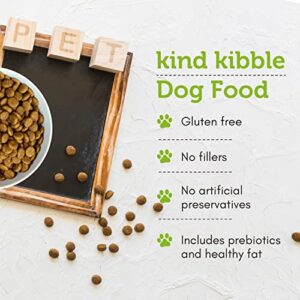 V-dog Vegan Kibble Dry Dog Food (24 LB) | Plant Based Protein with Added Taurine for Sensitive Stomach and Skin | Adult Dog Food | Vegetarian Superfood with Certified Organic Ingredients | Made in US