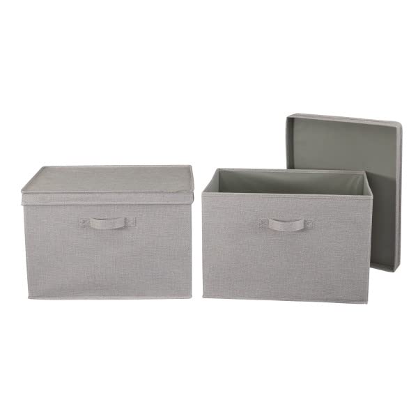 Household Essentials, Silver Wide KD Storage Lid Box