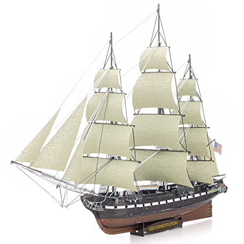 Metal Earth Premium Series USS Constitution 3D Metal Model Kit Fascinations