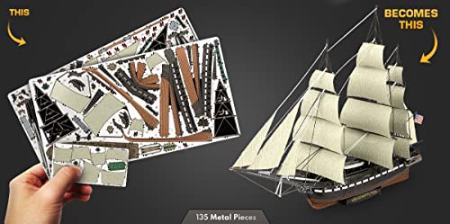 Metal Earth Premium Series USS Constitution 3D Metal Model Kit Fascinations