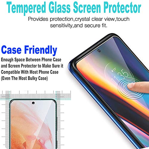 STARSHOP LG Stylo 5 Phone Case, [Not Fit Stylo 4 / Stylo 6], with [Tempered Glass Protector Included] Military Grade Shockproof Protection Cover with Rotating Ring Holder Kickstand - Scarlet