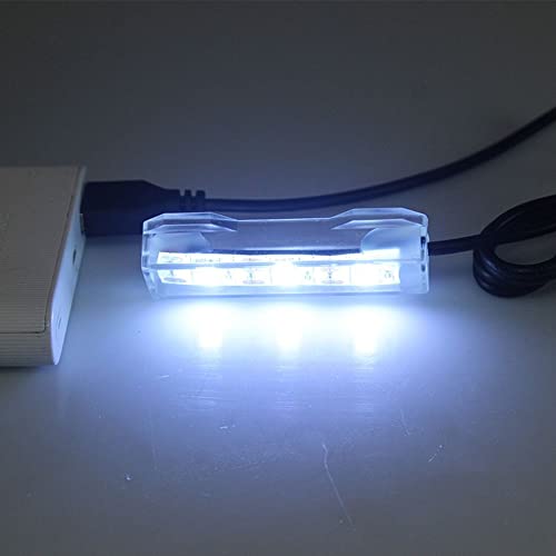 MinLia LED USB Small Aquarium Light LED Lighting Lamps Aquatic Plant Tank Aquarium Accessories(White Light)