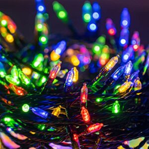 Dazzle Bright 200 LED 65FT Christmas Mini String Lights + 33FT 150 Count Christmas Mini String Lights