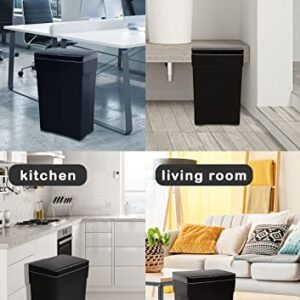 Automatic Trash Can 13 Gallon, Kitchen Garbage Can, Motion Sensor Trash Can with Lid, Electric Touchless Trash Bin 50 Liter, Tall Smart Garbage Bin, Auto Trashcans for Kitchen Bathroom Bedroom Office