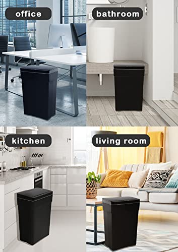 Automatic Trash Can 13 Gallon, Kitchen Garbage Can, Motion Sensor Trash Can with Lid, Electric Touchless Trash Bin 50 Liter, Tall Smart Garbage Bin, Auto Trashcans for Kitchen Bathroom Bedroom Office