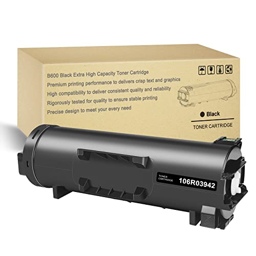 VersaLink B600/B610 Black High Capacity Toner Cartridge Remanufactured for Xerox 106R03942 for Versalink B600 B605 B610 B615 Printer (25,900 Pages)