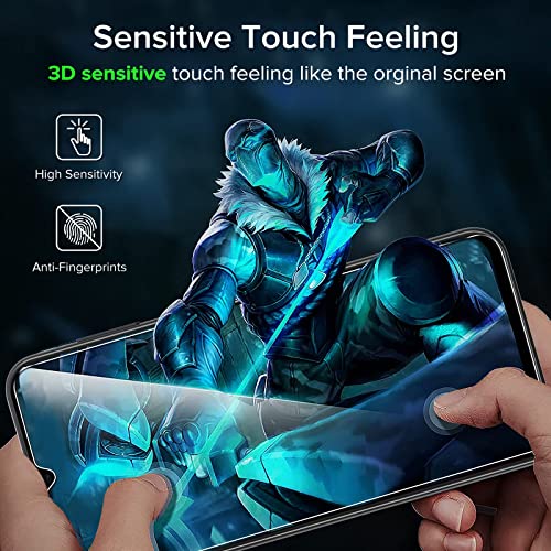 ivoler 3 Pack Screen Protector Tempered Glass for Samsung Galaxy A14 5G / 4G with [Easy Installation Frame] 9H Hardness Anti Scratch, Bubble Free, 6.6 inch