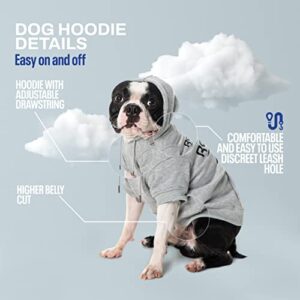 Reebok Dog Hoodie – Fleece Dog Sweater with Leash Hole, Cold Winter Dog Sweatshirt for Small Medium and Large Dogs, Premium Dog Fall Sweater Pullover Hoodie, Cozy Warm Perfect Dog Christmas Outfit