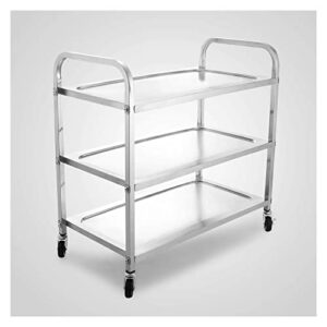 yxbdn 3 shelf kitchen trolley commercial food pantry with wheels kitchen storage rack