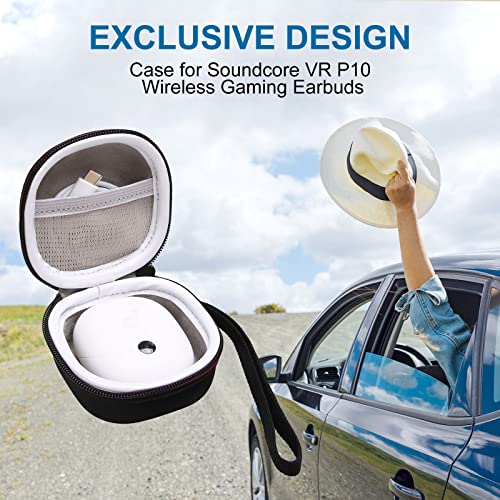 LTGEM EVA Hard Case for Anker Soundcore VR P10 Wireless Gaming Earbuds - Travel Protective Carrying Storage Bag