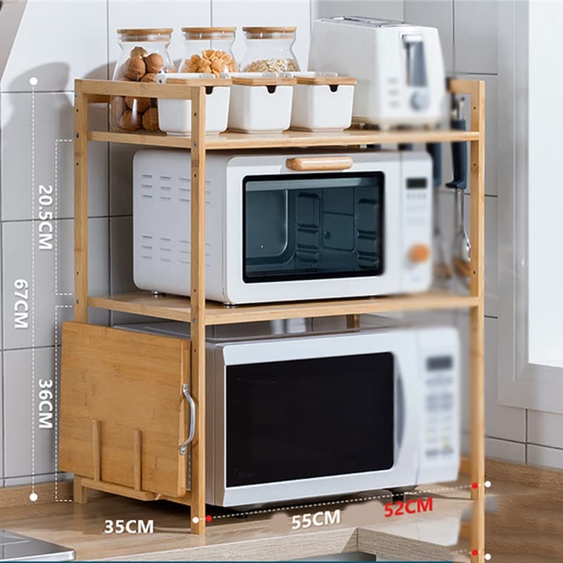 YXBDN Kitchen Countertop Storage Rack Multilayer Adjustable Shelf Suitable (Color : B, Size : 67cm*55cm)