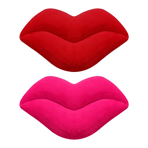 2pcs Lip Pillows Couch Bed Throw Pillows Bedroom Decoration Throw Pillows Plush Pillows for Couches