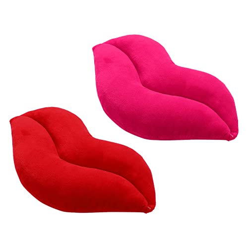 2pcs Lip Pillows Couch Bed Throw Pillows Bedroom Decoration Throw Pillows Plush Pillows for Couches