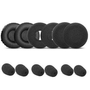 earpads sponges cushion replacement ear cushions cover compatible with jabra pro 920 930 935 9450/vxi blueparrott b250-xts/telex airman750 760 headset (stereo)