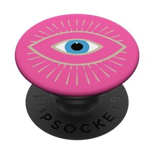 beige pink all seeing evil eye popsockets standard popgrip