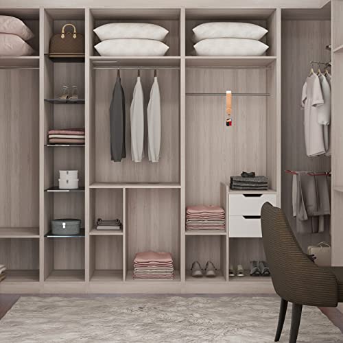 Cabilock 4 pcs Robes Clo Organizer Clothes and Glass Wooden Wall Wood Frameless Bathroom Racks or Hats Shower Metal Door Over Mounted Towels, Hooks Entryway Jackets Multifunctional Kitchen