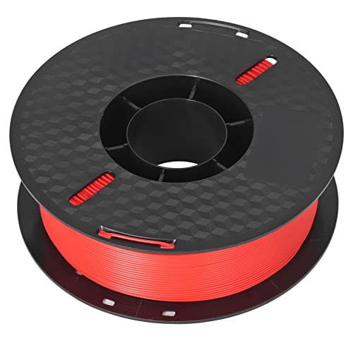 1.75mm PLA Filament, 1kg Smokeless Bubble Good Adhesion 3D Printer Filament for Printing(Red)