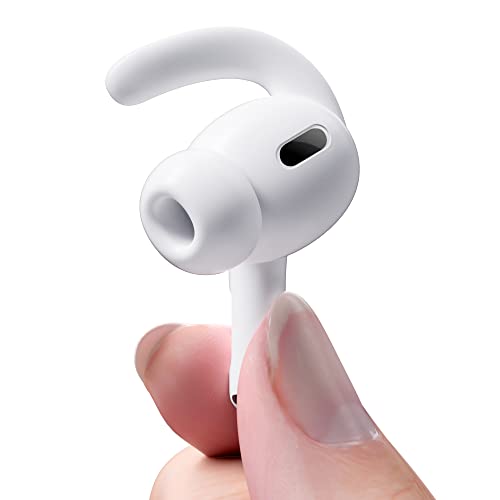 PZOZ 2 Pairs AirPods Pro 2 Ear Hooks, Silicone Anti-Slip in-Ear Earhooks Covers, Ear Tips Accessories Compatible with Apple AirPods Pro 2nd Generation (Not Fit in The Charging Case)