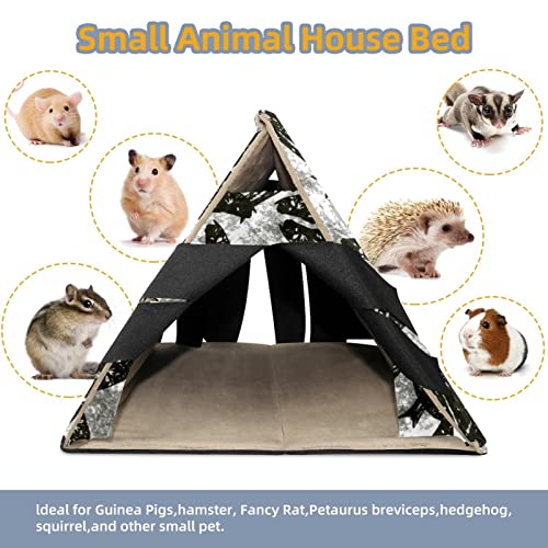 Y-DSIWX Guinea Pig Hideout House Bed, Fish Fossils Vintage Rabbit Cave, Squirrel Chinchilla Hamster Hedgehog Nest Cage