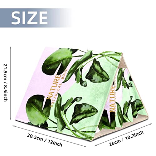 Y-DSIWX Guinea Pig House Bed, Rabbit Large Hideout, Small Animals Nest Hamster Cage Habitats Cute Leaves