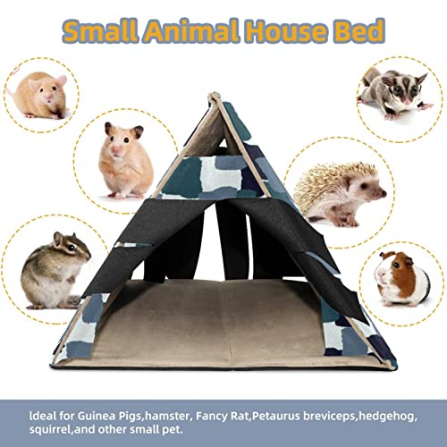 Y-DSIWX Guinea Pig House Bed, Rabbit Large Hideout, Small Animals Nest Hamster Cage Habitats Color