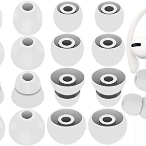 Replacement Ear Tips TEEMADE Silicone Earbuds Buds Set for Powerbeats Pro Beats Flex and Beats X Wireless Earphone Headphones,16 Pieces (Ivory)