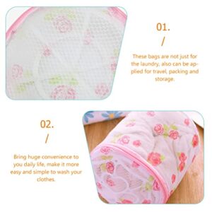 Kisangel 4Pcs Underwear Washing Bag Mesh Laundry Bags Laundry Wash Bag with Zipper Washing Machine Wash Bags Net Wash Bag for Bra Lingerie Underwear Socks Sweater Bra Washer