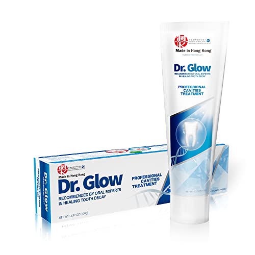 Dr. Glow Adult Cavity Repair Toothpaste, Fluoride Free Enamel Repair Tooth Taste for Teeth Remineralizing, Hydroxyapatite Toothpaste for Tooth Decay Repair, Cavity Reversing Anticavity, Minty 3.52oz