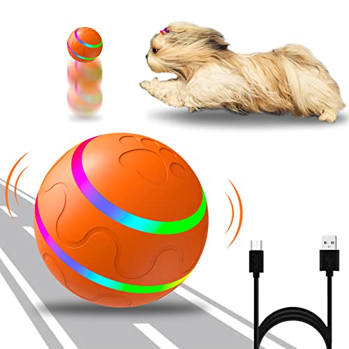 BigTuto Interactive Dog Ball Toys, Active Rolling Ball for Indoor Dogs/Cats with Motion Activated/USB Rechargeable, Moving Bouncing Ball pet Puzzle Toy