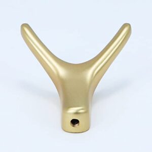 Towel Hooks Gold Cow Head Coat Hooks for Wall Hanging Heavy Duty Ornament Hooks Hats Bags Storage Hook Clothing Hooks for Bathroom Bedroom Kitchen Hotel 4 Pcs (Gold)