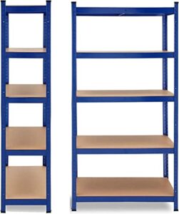 5-tier meta garage shelving,heavy duty storage shelves for garage storage,875kg capacity adjustable metal shelves for storage shelving, heavy duty shelving, industrial storage racks,148x70x30cm