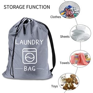 Laundry Bag with Strap, Laundry Bags Extra Large Heavy Duty, Travel Laundry Bags for Dirty Clothes, Dirty Laundry Travel Bag, Canvas Laundry Bag, Easy Fit a Laundry Hamper or Basket…