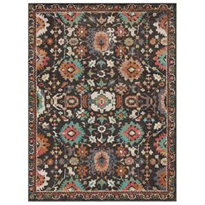 Mohawk Home Norwood Charcoal Grey 6' x 9' Whimsy Area Rug Perfect for Living Room, Dining Room, Office