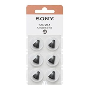 Sony Closed Sleeve for The CRE-E10 Self-Fitting OTC Hearing Aid, X-Small CRE-S1CX,Black