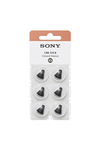 Sony Closed Sleeve for The CRE-E10 Self-Fitting OTC Hearing Aid, X-Small CRE-S1CX,Black