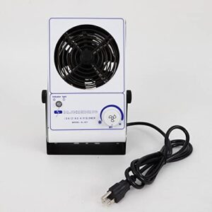 anti-static ionizer machine, 110v/60hz ionizing air blower fan discharge desktop esd static eliminator adjustable wind speed electricity elimination fan