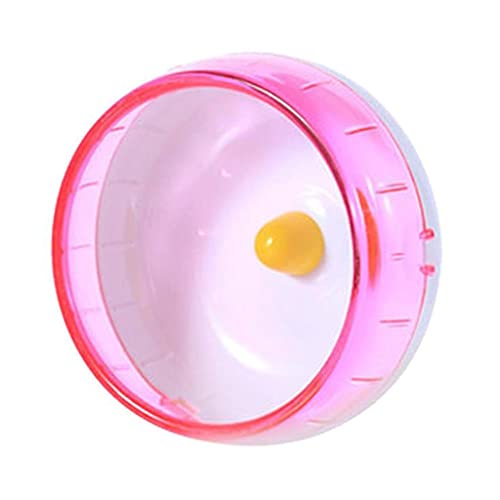 MGWYE Hamster Wheel Non-Slip Silent Running Exercise Wheel Toys for Gerbil Chinchilla Small Pet Cage Accessories (Color : Pink)