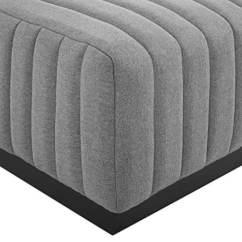 Modway Conjure Sectional, Black Light Gray