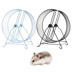 MGWYE Household Small Pet Hamster Running Wheel with Stand Running Jogging Toy Playing (Color : B)