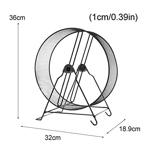 MGWYE Household Small Pet Hamster Running Wheel with Stand Running Jogging Toy Playing (Color : B)