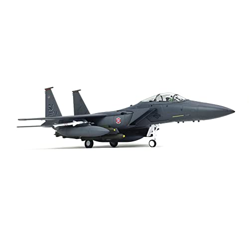 TECKEEN 1/100 Scale U.S. F-15E Strike Eagle Supersonic Combat Bomber Model Alloy Model Diecast Plane Model for Collection