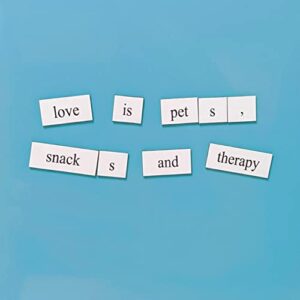 PhD Self-Care Word Magnets - Funny and Nerdy Word Kit for PhD Post-Doc and Professors - Office Refrigerator or Magnetic White Board - Made in USA