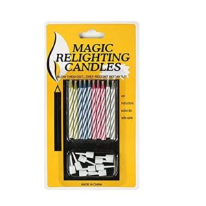 20 Pcs Props Candle Birthday Party Invincible Candle Props Relighting Candles Christmas Party Trick Funny Candle Home Decor