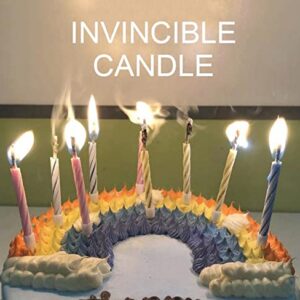 20 Pcs Props Candle Birthday Party Invincible Candle Props Relighting Candles Christmas Party Trick Funny Candle Home Decor