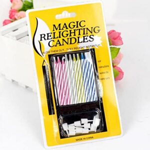 20 Pcs Props Candle Birthday Party Invincible Candle Props Relighting Candles Christmas Party Trick Funny Candle Home Decor