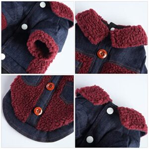 POPETPOP Dog Winter Clothes Warm Keeping Dog Clothing Stylish Dog Jacket Windproof Dog Clothes