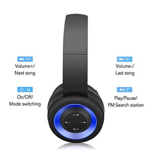 TR905 Wireless Headphones Noise Cancelling BT Headband Sport Game Headset Foldable Stereo Earphones with Mic for Phone Pc Laptop