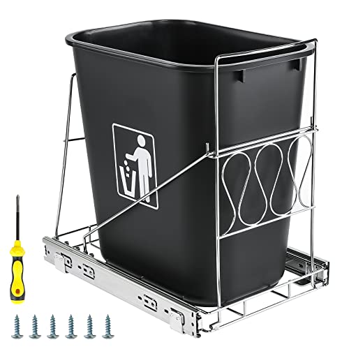 CNIOEPL Pull Out Trash Can Under Cabinet（Trash Can Not Included）, Adjustable Garbage Slide-Out Shelf for Kitchen, undersink Organizers and Cupboard Organizers and Storage